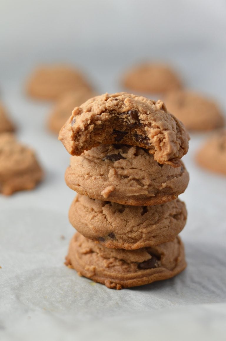 Chocolate Chip Nutella Drop Cookies - A Taste of Madness