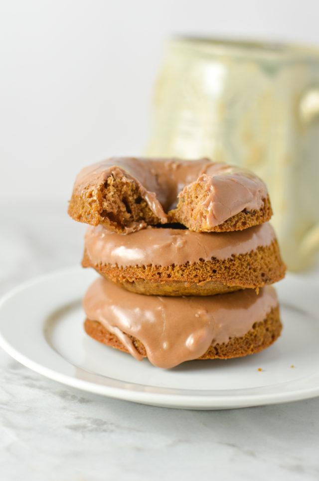 Baked Nutella Doughnuts with Nutella Glaze - A Taste of Madness
