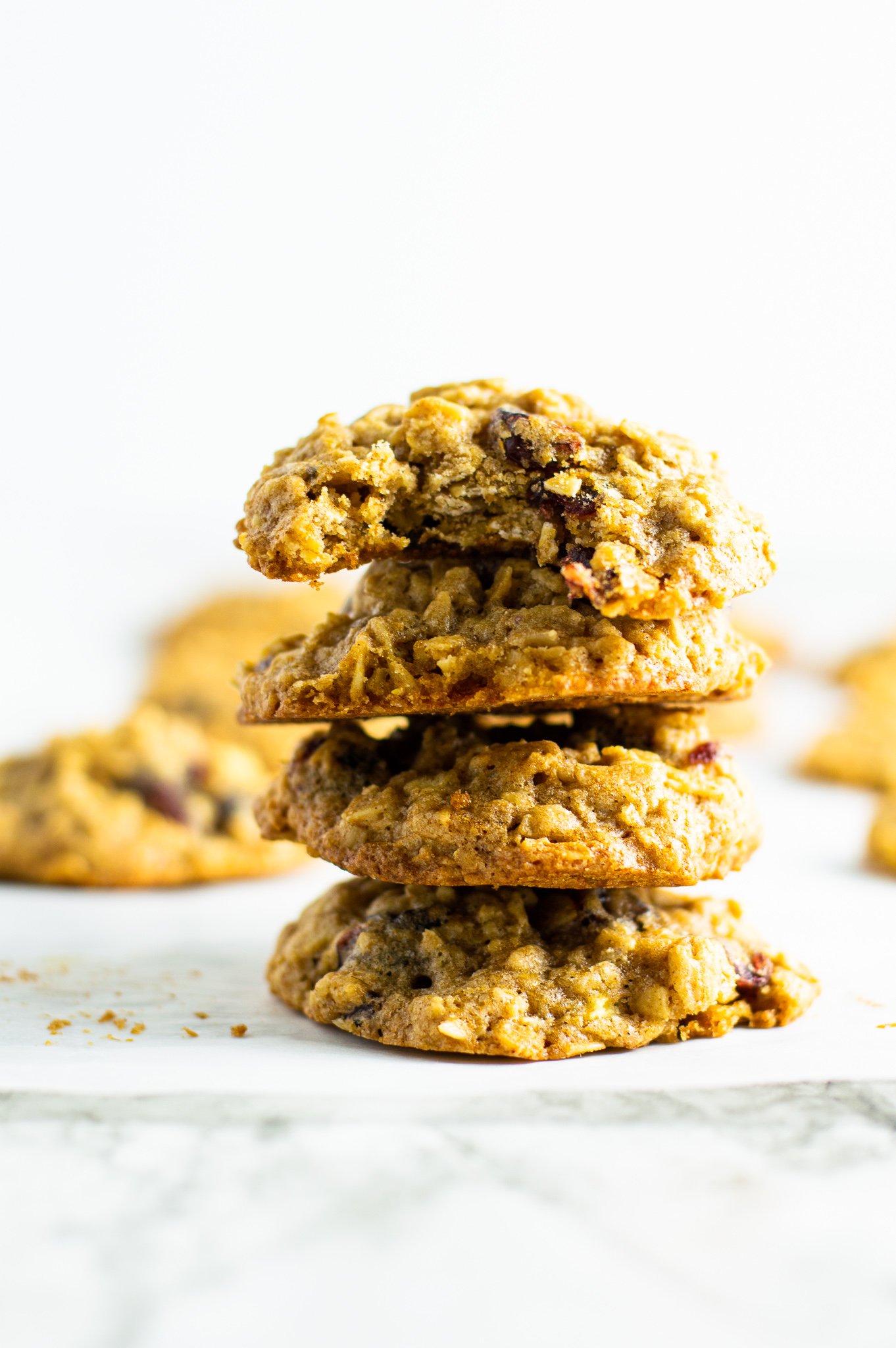Apple and Raisin Oatmeal Cookies | A Taste of Madness