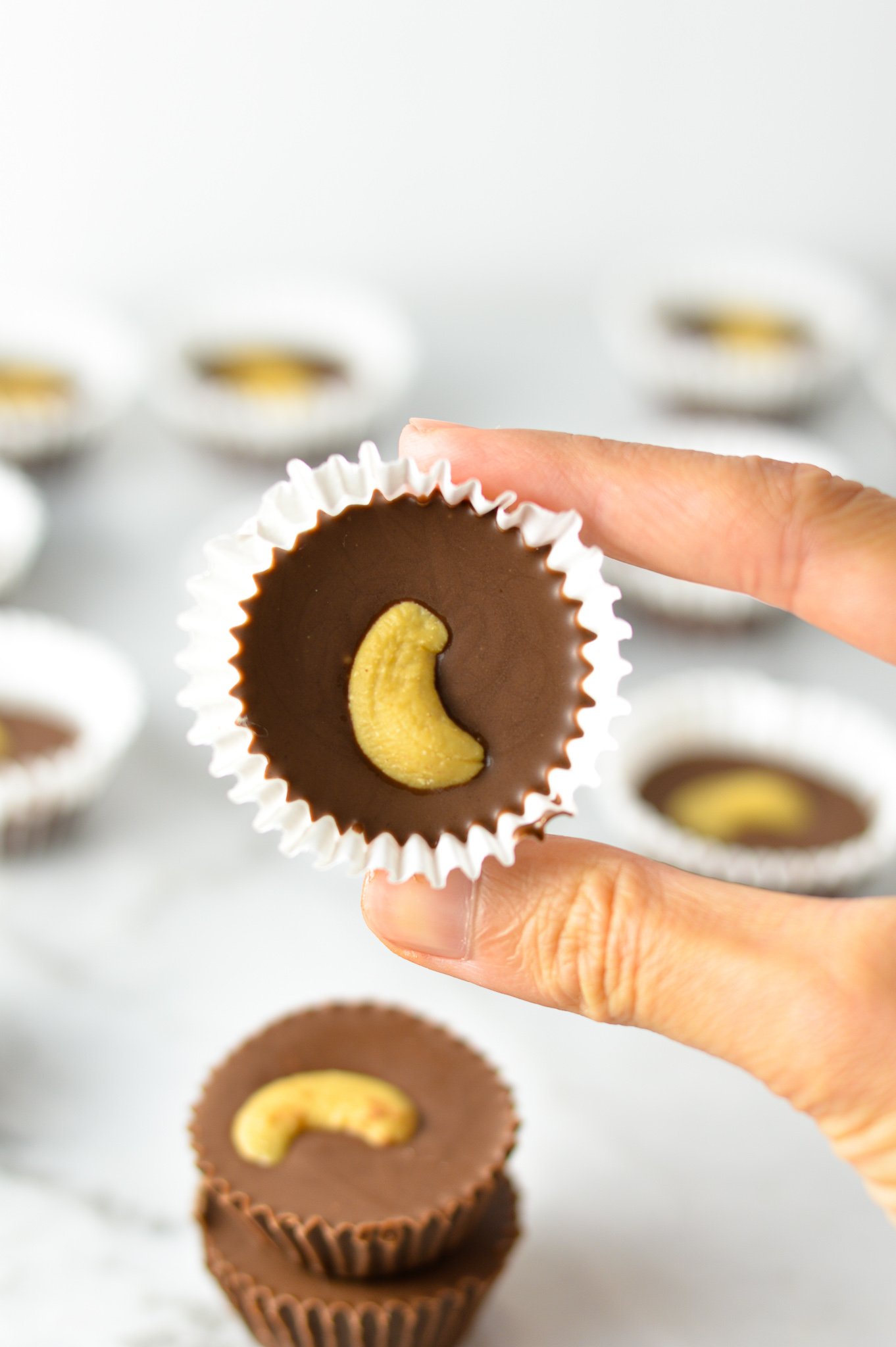 Cashew Mini Nutella Cups | A Taste of Madness