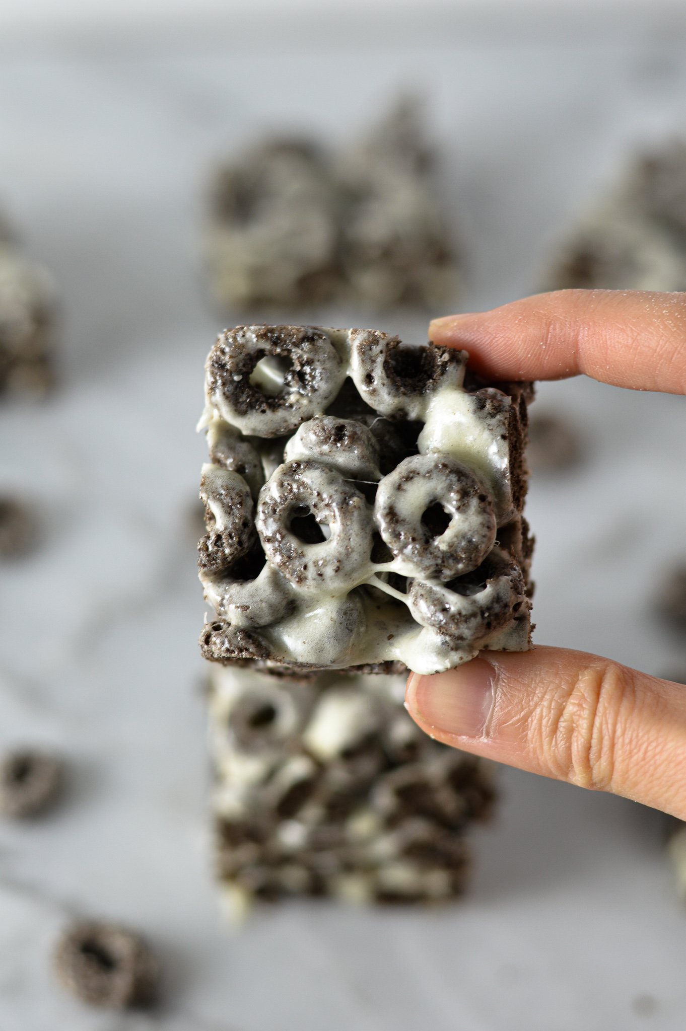 Oreo O's Marshmallow Squares | A Taste of Madness
