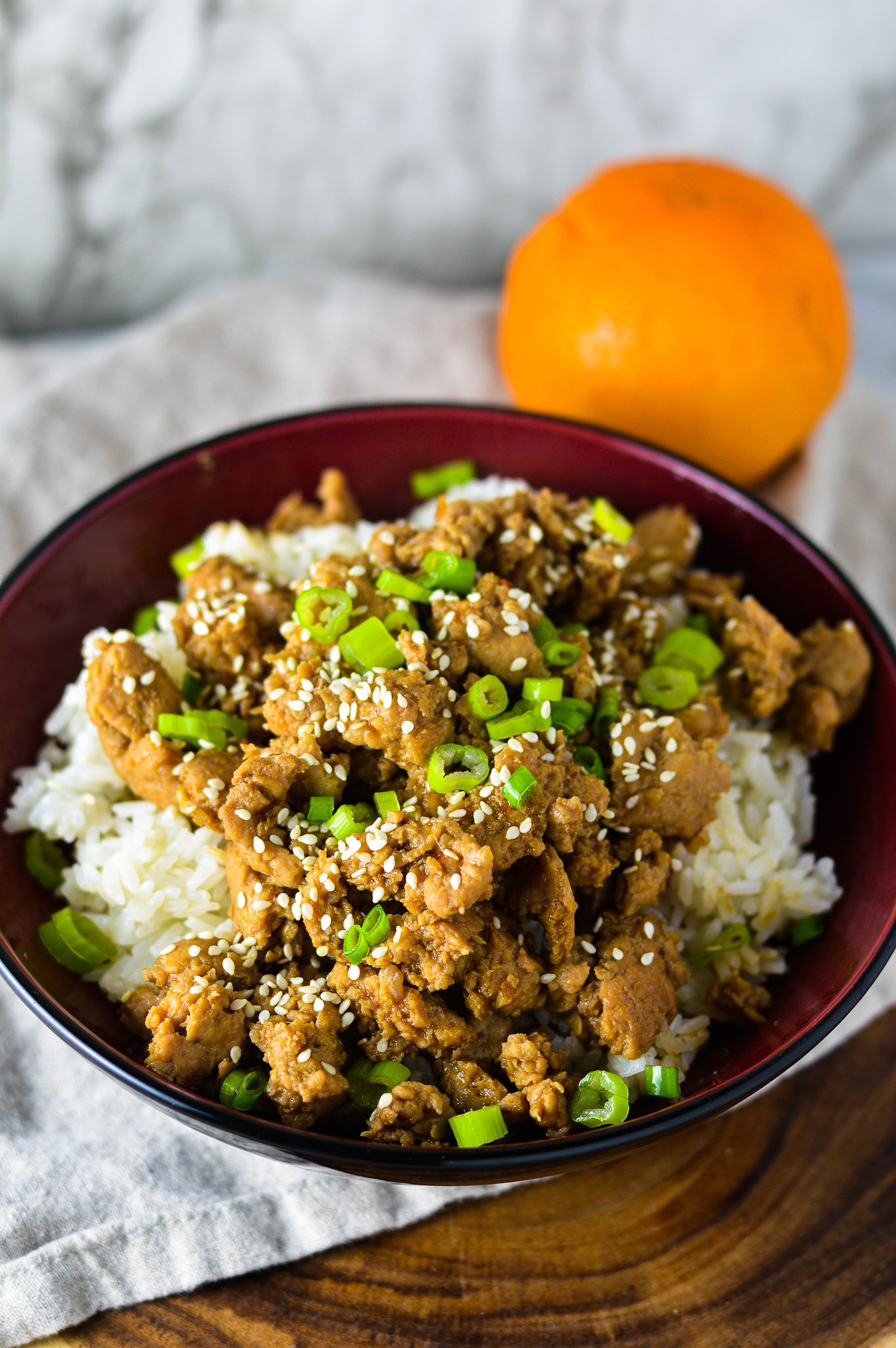 Orange Ground Chicken | A Taste of Madness