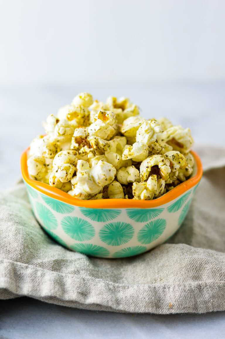 Dill Pickle Popcorn - A Taste of Madness
