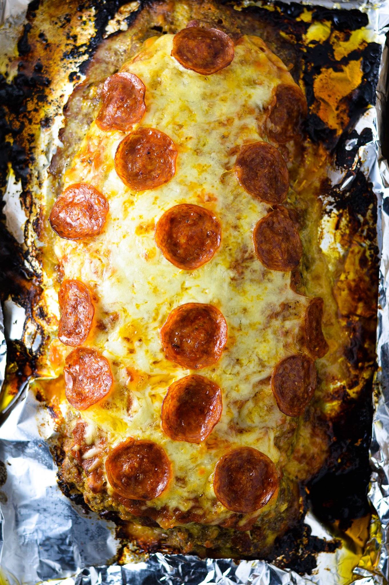 Pepperoni Pizza Meatloaf | A Taste of Madness