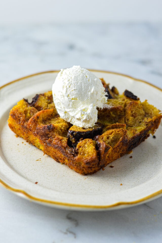 Leftover Doughnut Bread Pudding | A Taste of Madness