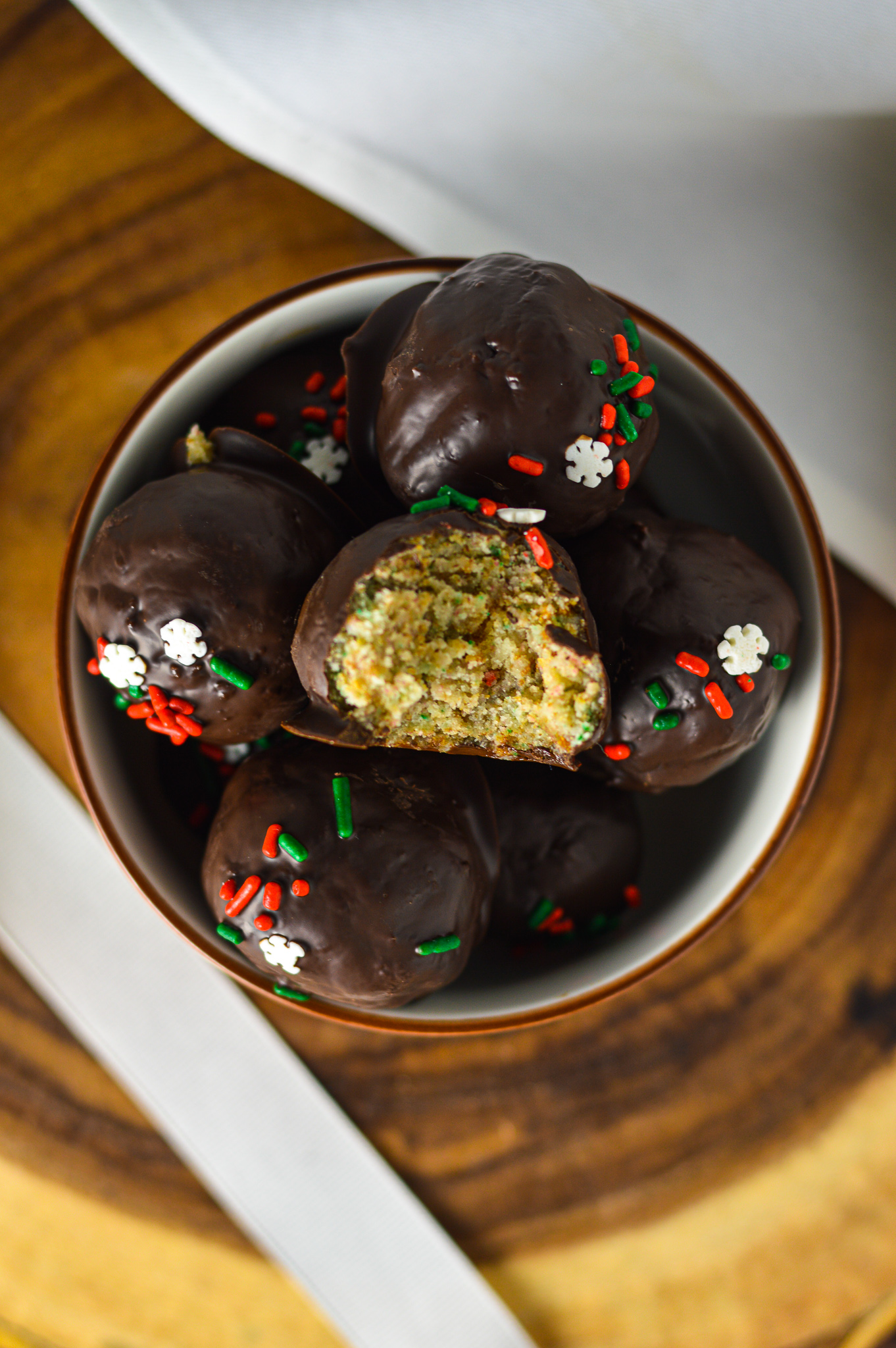 Easy Christmas Cake Balls - A Taste of Madness