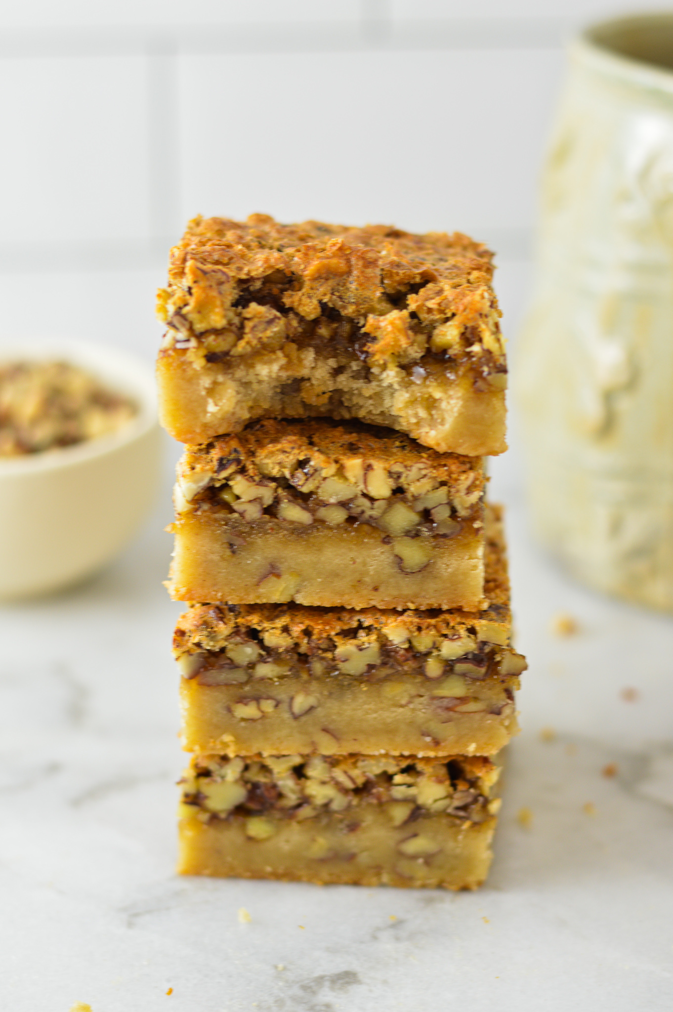 Pecan Pie Squares | A Taste of Madness