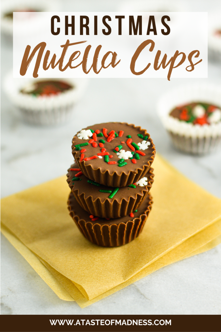 Christmas Nutella Cups | A Taste of Madness