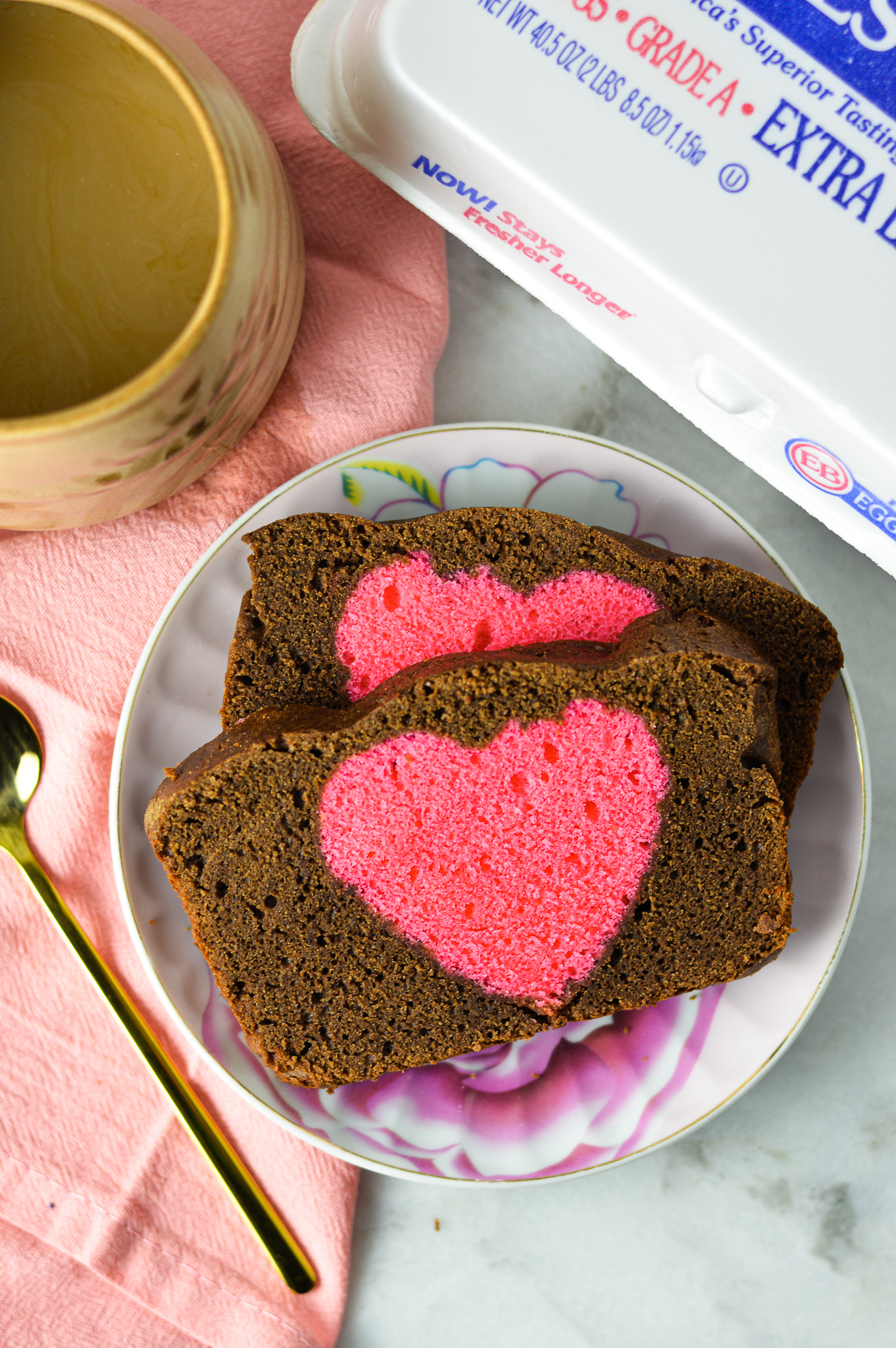 Hidden Heart Pound Cake - A Taste of Madness