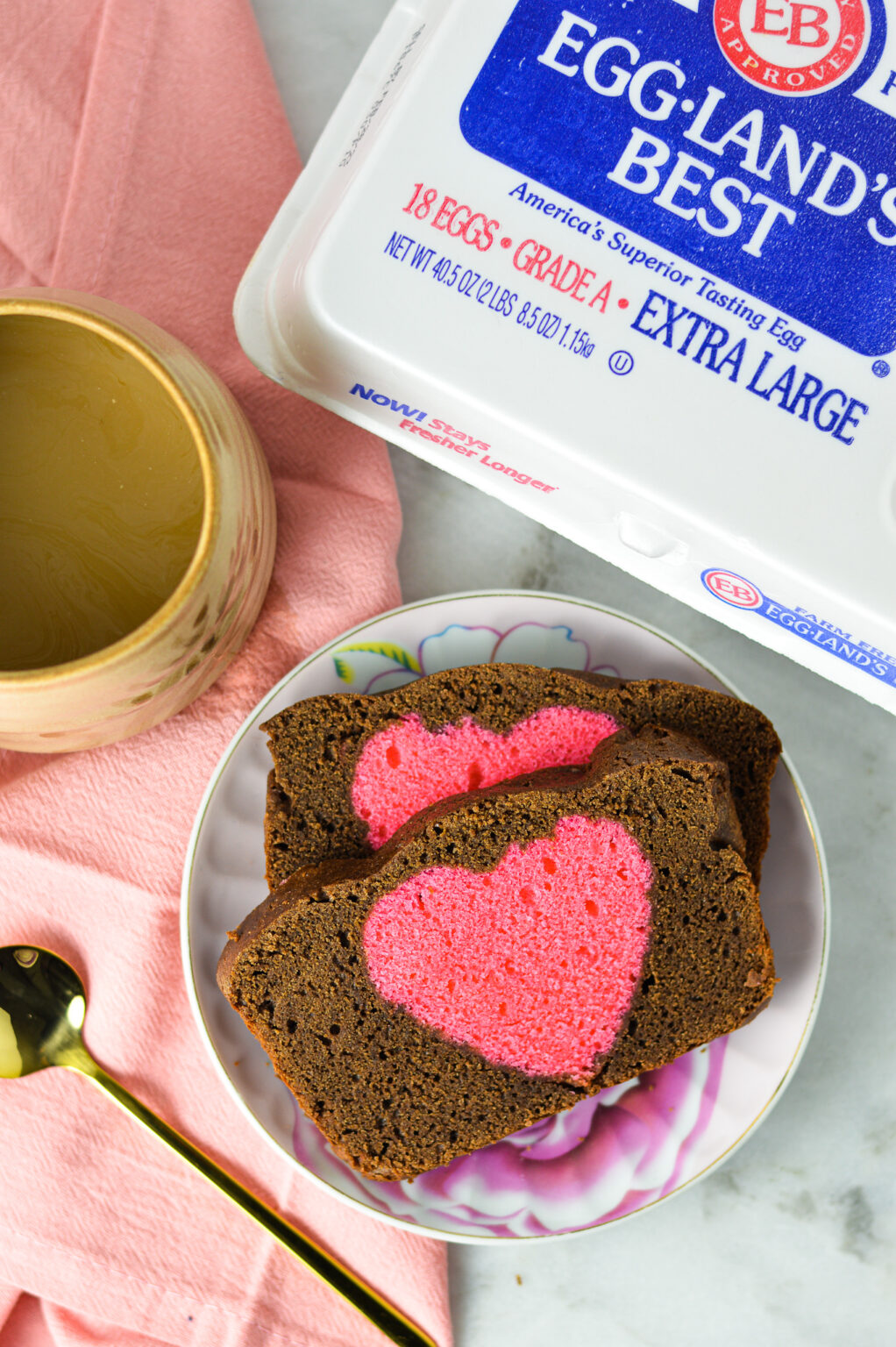 Hidden Heart Pound Cake - A Taste of Madness