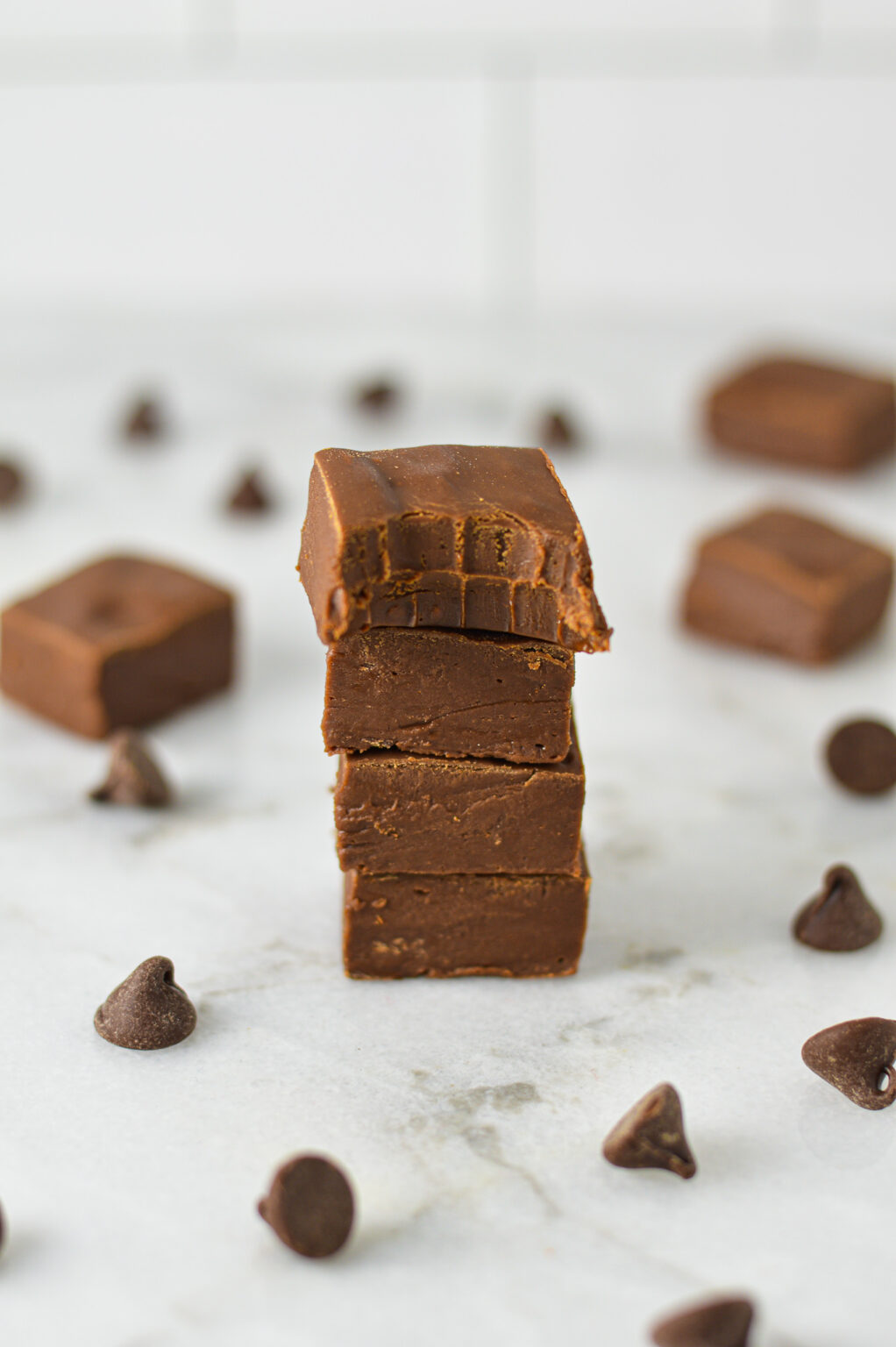3 Ingredient Chocolate Fudge - A Taste of Madness