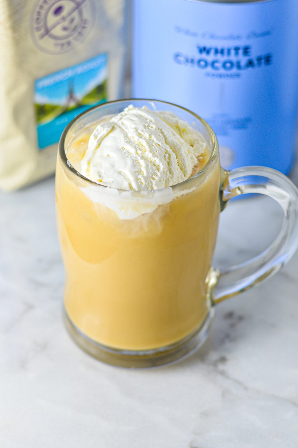 Easy Iced White Chocolate Mocha | A Taste of Madness