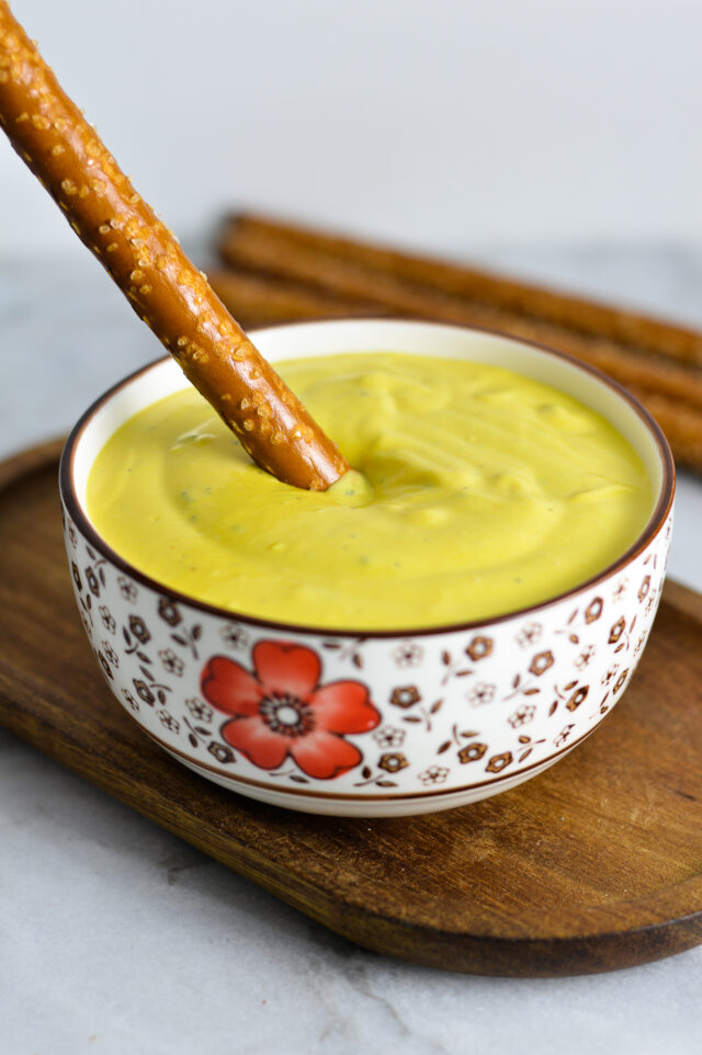 Pretzel Mustard Dip | A Taste of Madness