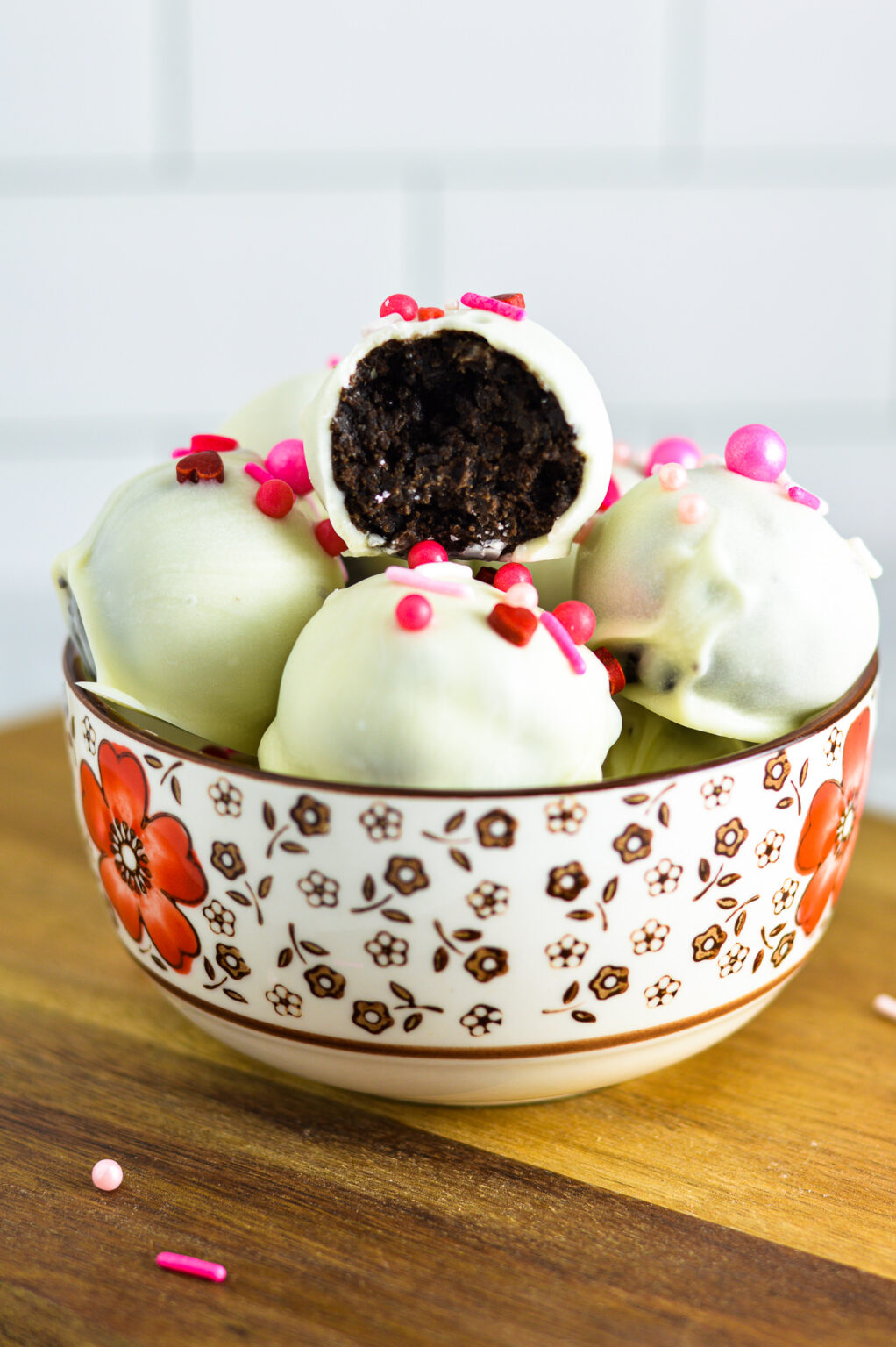 Valentine's Day Oreo Truffles | A Taste of Madness