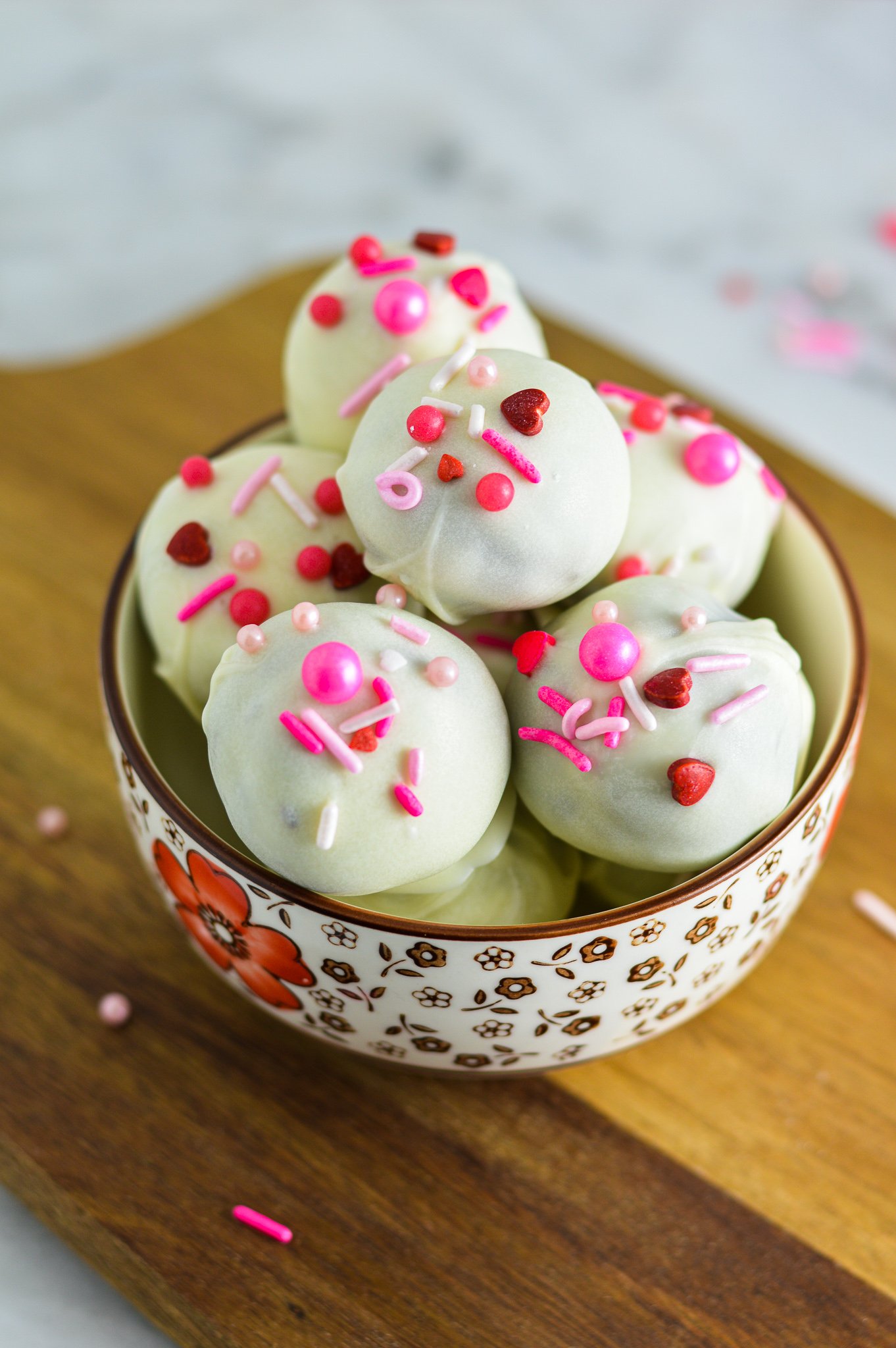 Valentine's Day Oreo Truffles | A Taste of Madness