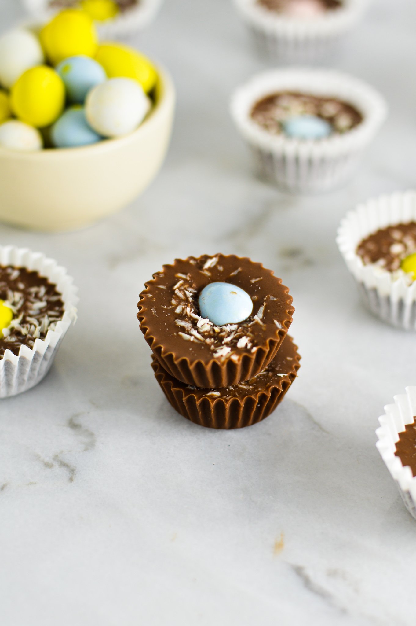 Easter Nest Nutella Cups | A Taste of Madness