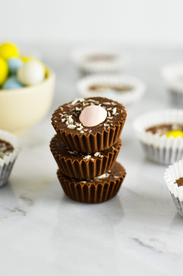 Easter Nest Nutella Cups | A Taste of Madness