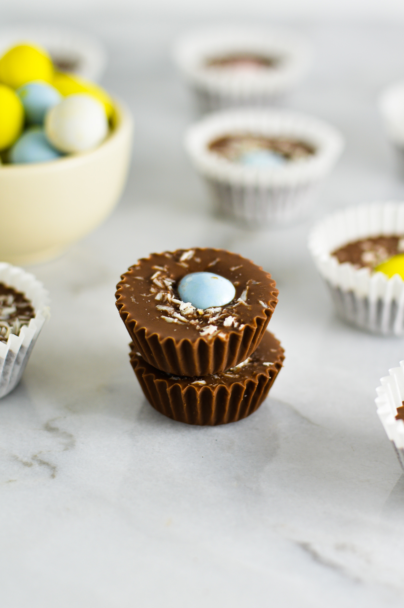 Easter Nest Nutella Cups - A Taste of Madness