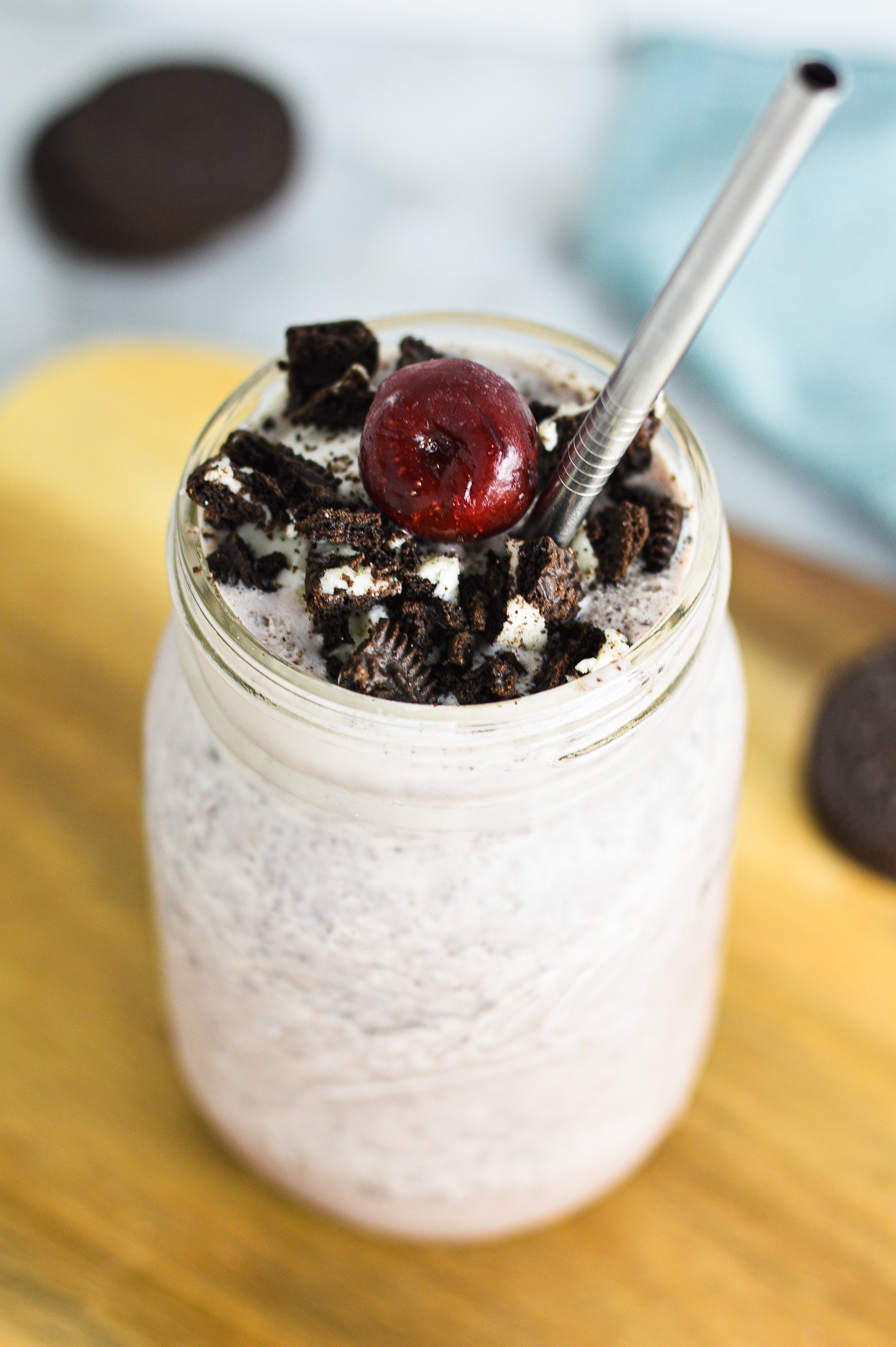 Cherry Oreo Milkshake | A Taste of Madness