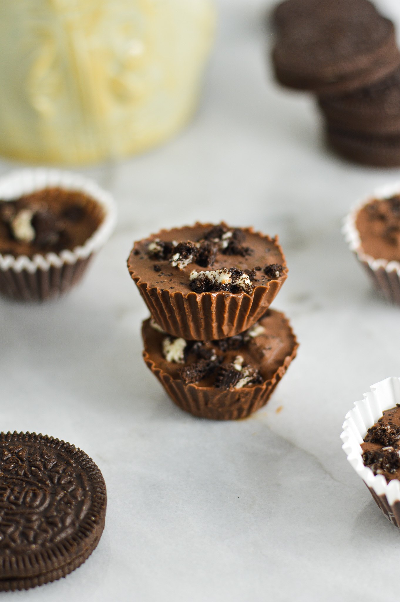 Mini Oreo Nutella Cups | A Taste of Madness