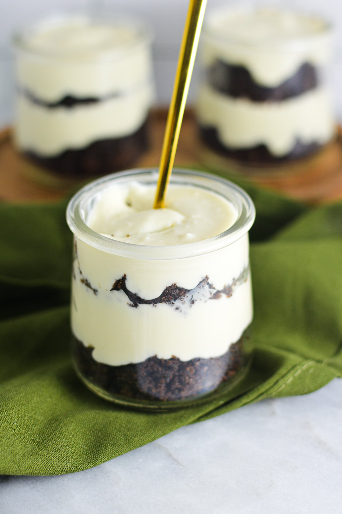 Chocolate Cake Cheesecake Cups - A Taste of Madness