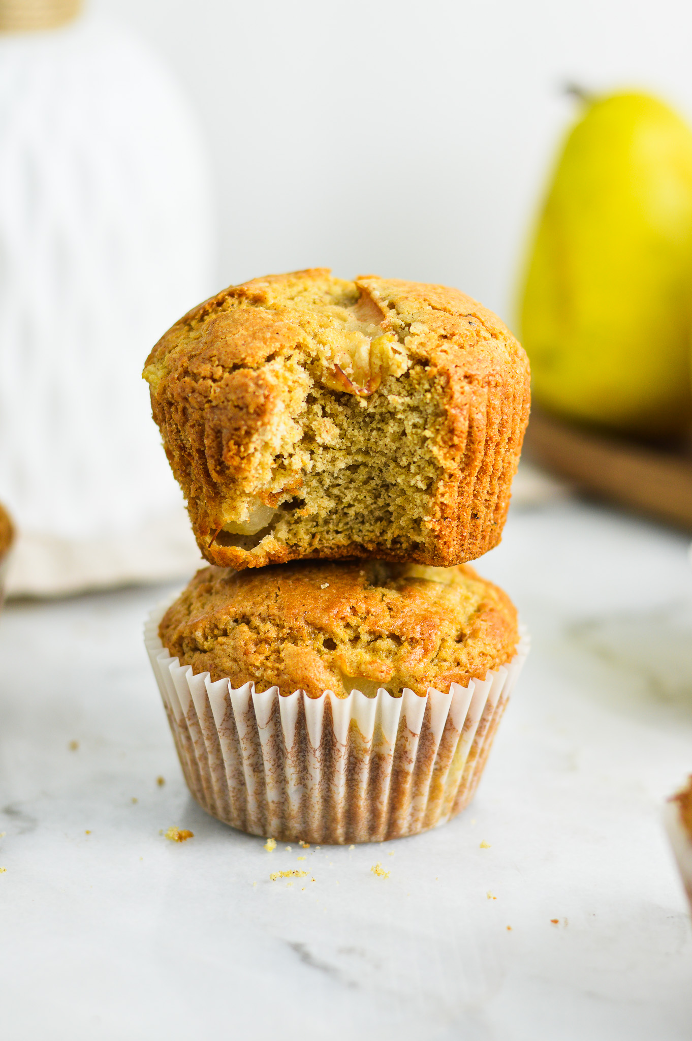 Pear Muffins - A Taste of Madness