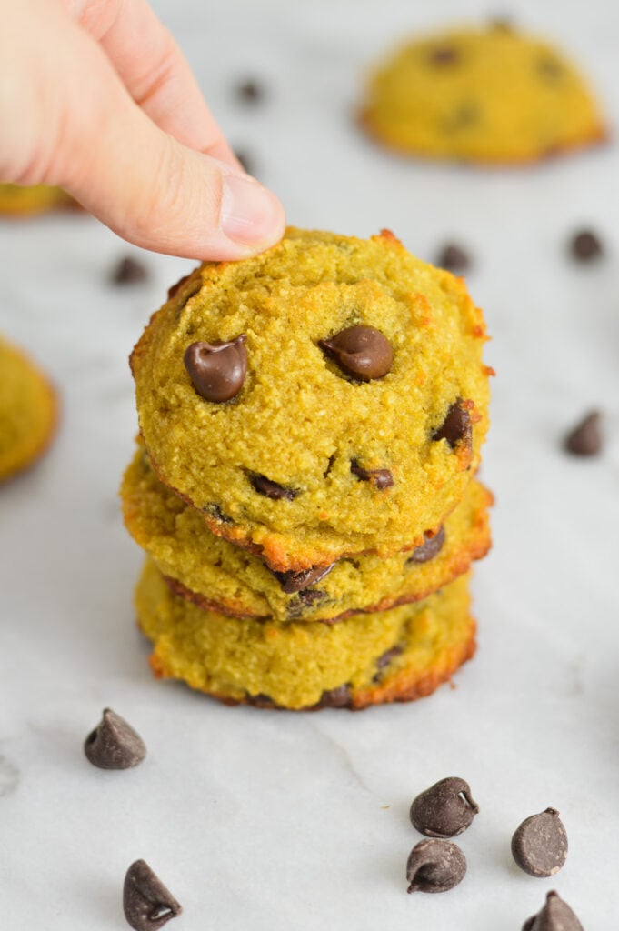 Coconut Flour Chocolate Chip Cookies | A Taste of Madness